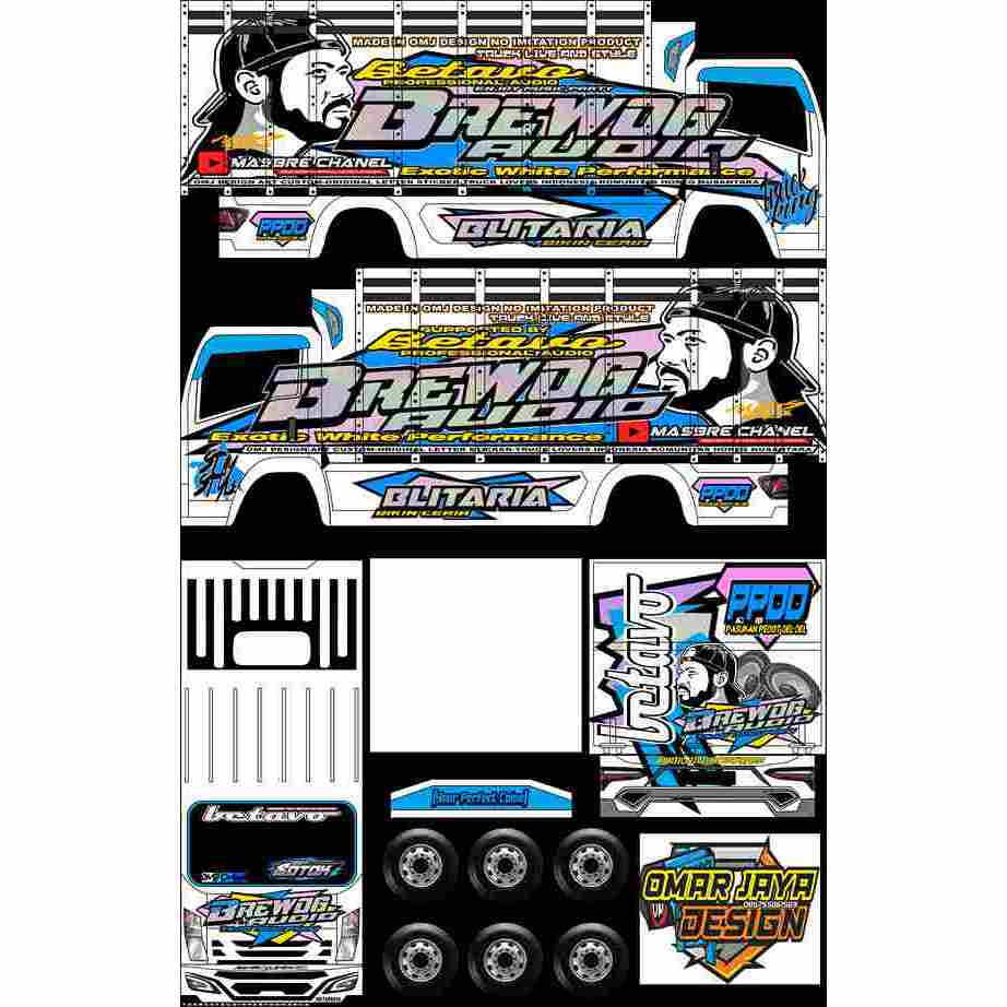 Jual STIKER MINIATUR TRUK HOREGG BREWOG AUDIO 3 | Shopee Indonesia