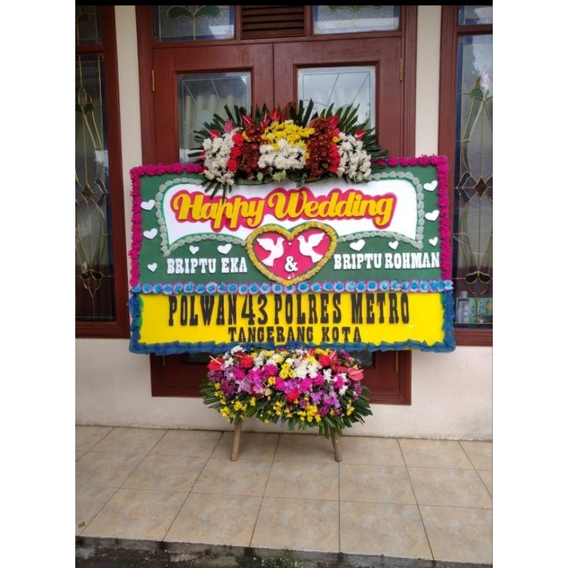 Jual Papan Ucapan / happy Wedding / Bunga papan | Shopee Indonesia