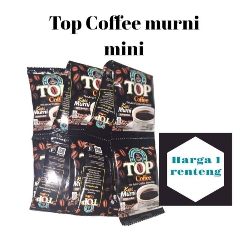 Jual Top Coffee Murni Mini 7g ( 1 renceng isi 10 pcs ) | Shopee Indonesia