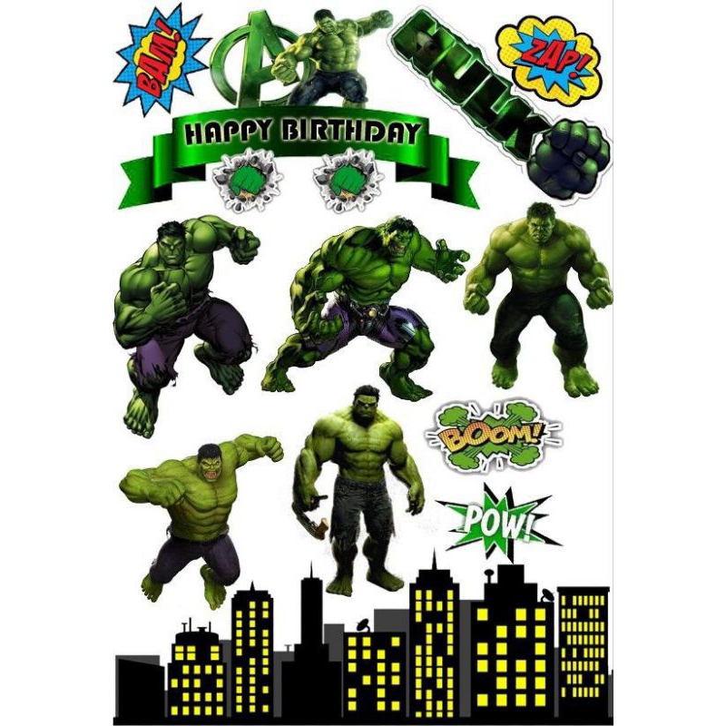 Jual TOPPER KUE ULTAH// BUKET KARAKTER HULK... | Shopee Indonesia