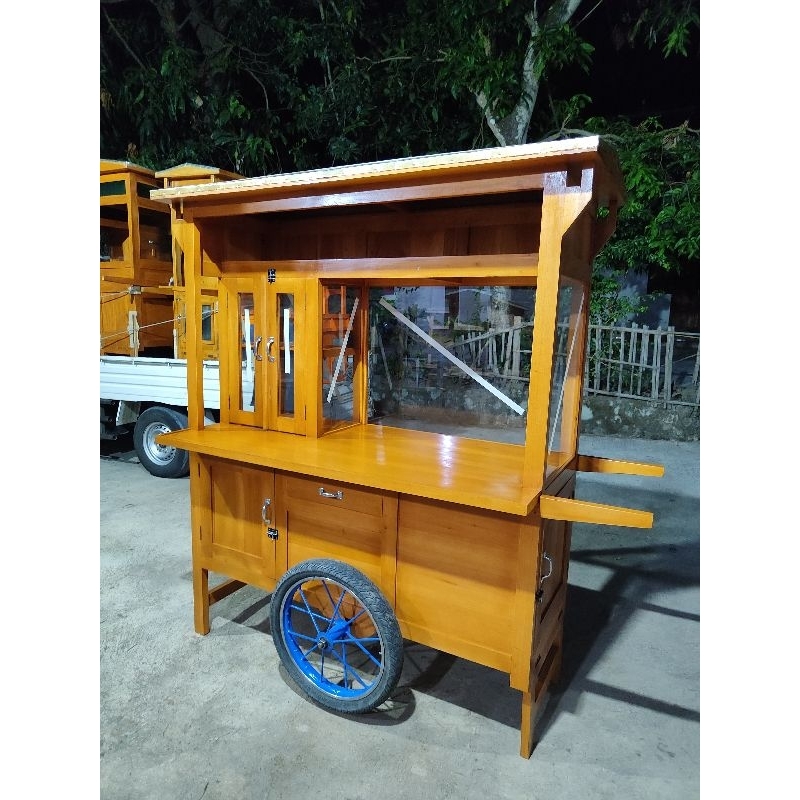 Jual Gerobak Sate / Gerobak Bubur / Gerobak Custom | Shopee Indonesia