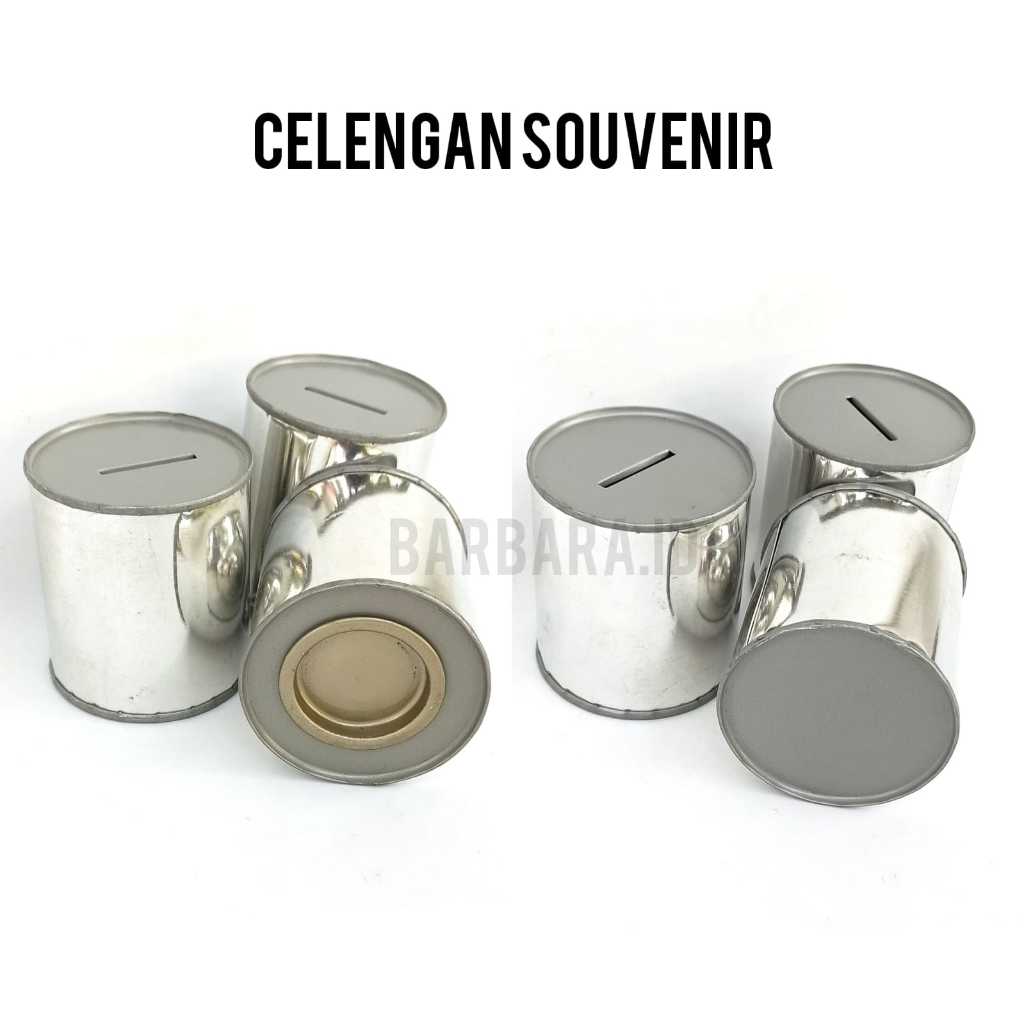 Jual CELENGAN kaleng souvenir kecil bahan kaleng bisa buka tutup dan ...