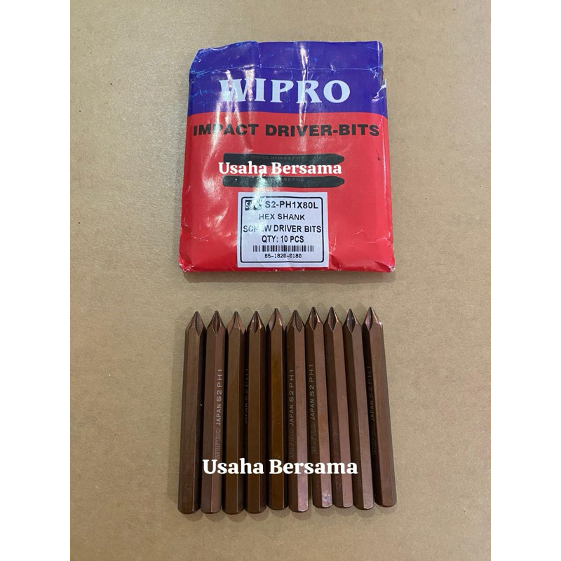 Jual Wipro Mata Obeng Ketok (PH+1) 1 x80mm (Brown) LANCIP | Shopee ...