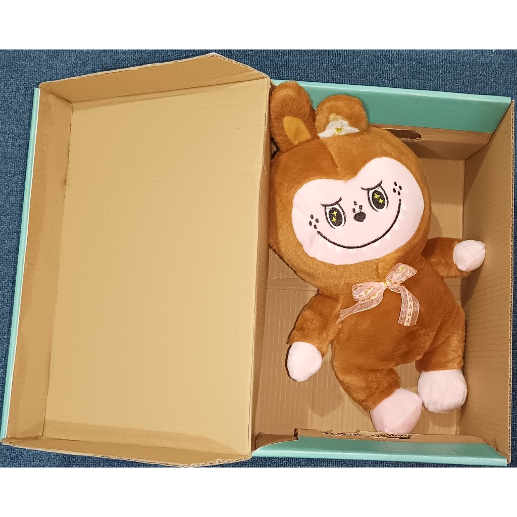 Jual Kado Boneka Labubu Monster Coklat | Shopee Indonesia