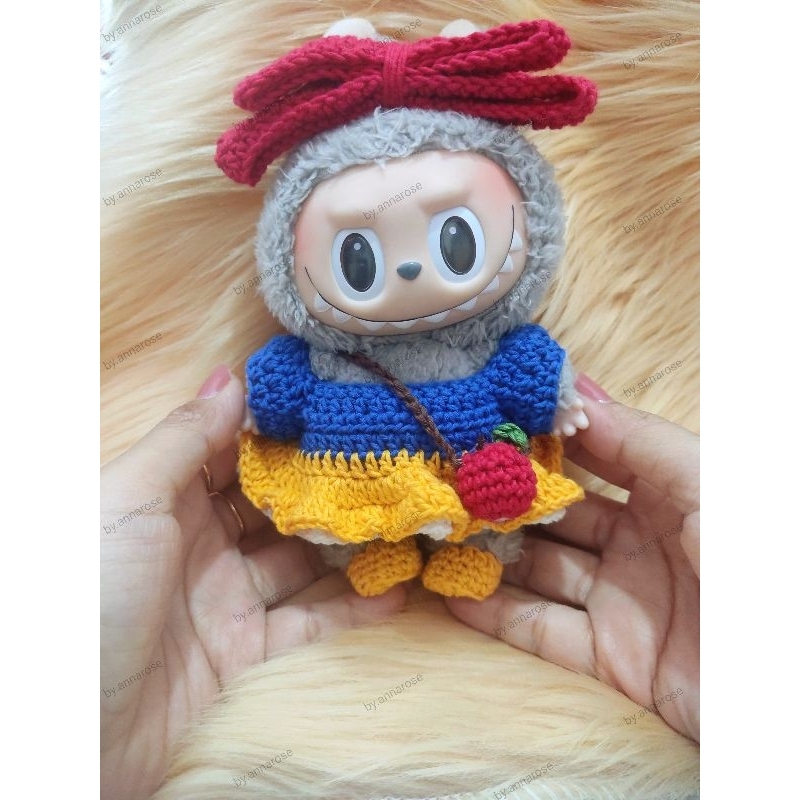 Jual Baju Labubu macaron set || Labubu dress princess || Labubu outfit ...