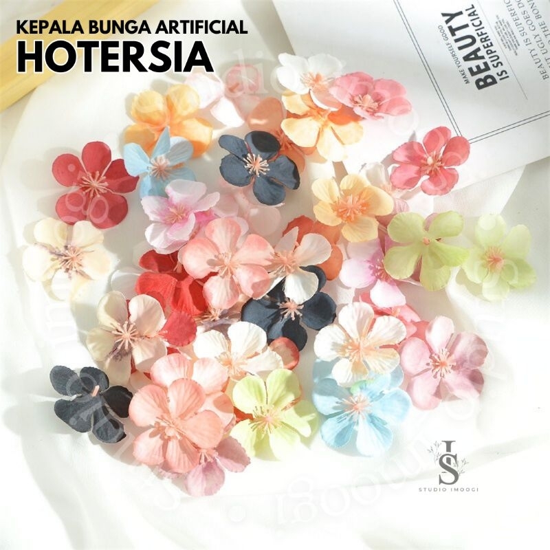 Jual KELOPAK BUNGA HOTERSIA Hidrangea Sakura Ecer BahanDekorasi Hias ...