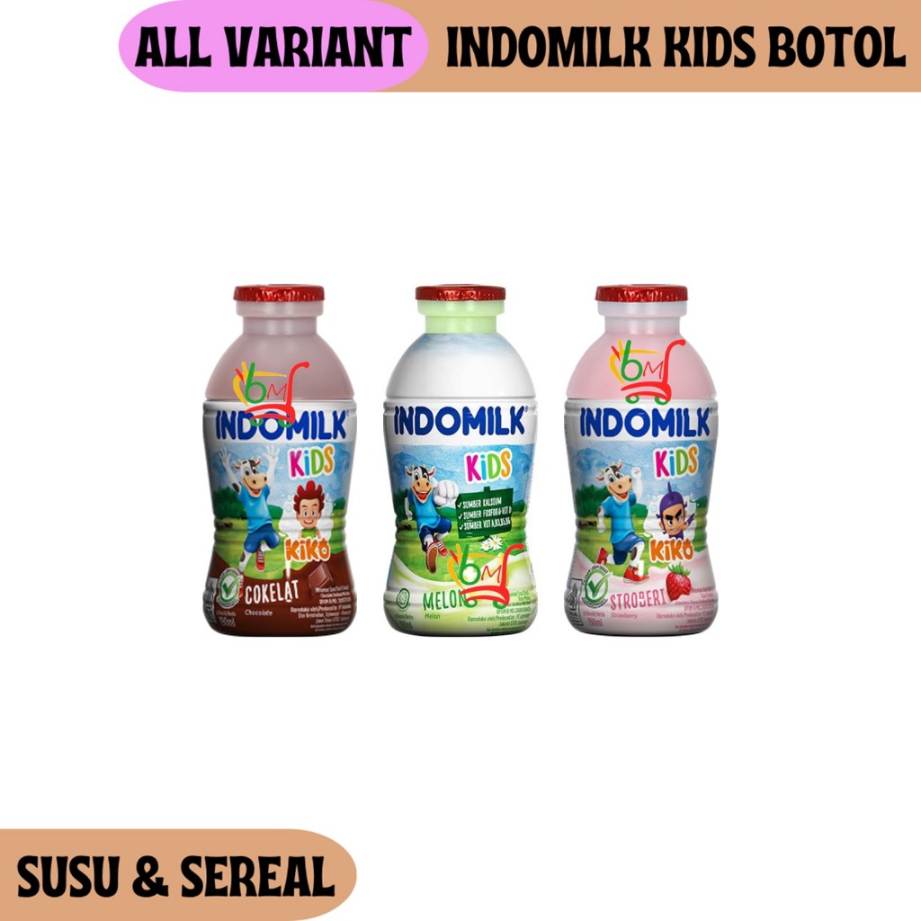 Jual Indomilk Kids Susu Steril Kemasan Botol All Variant | Shopee Indonesia