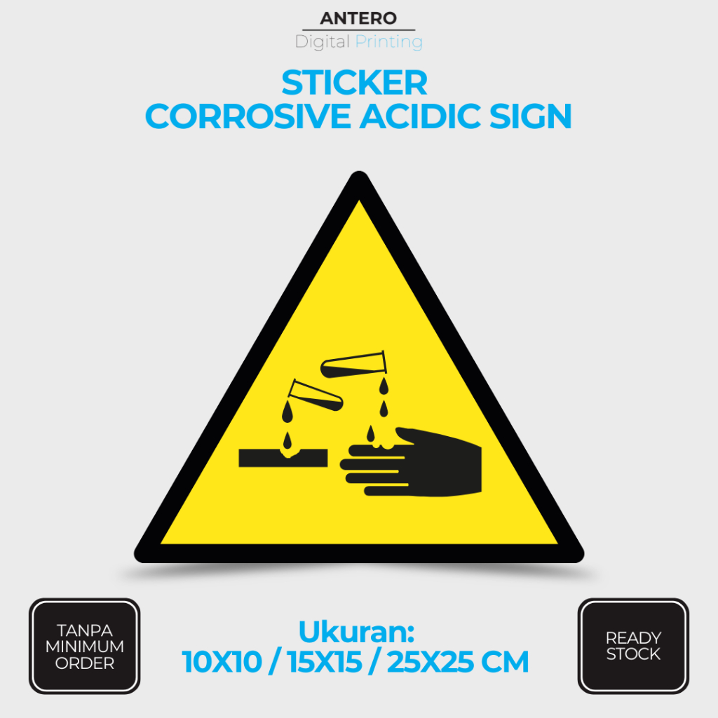 Jual STIKER CORROSIVE ACID / CAIRAN KOROSIF / TOXIC | STIKER PETUNJUK ...
