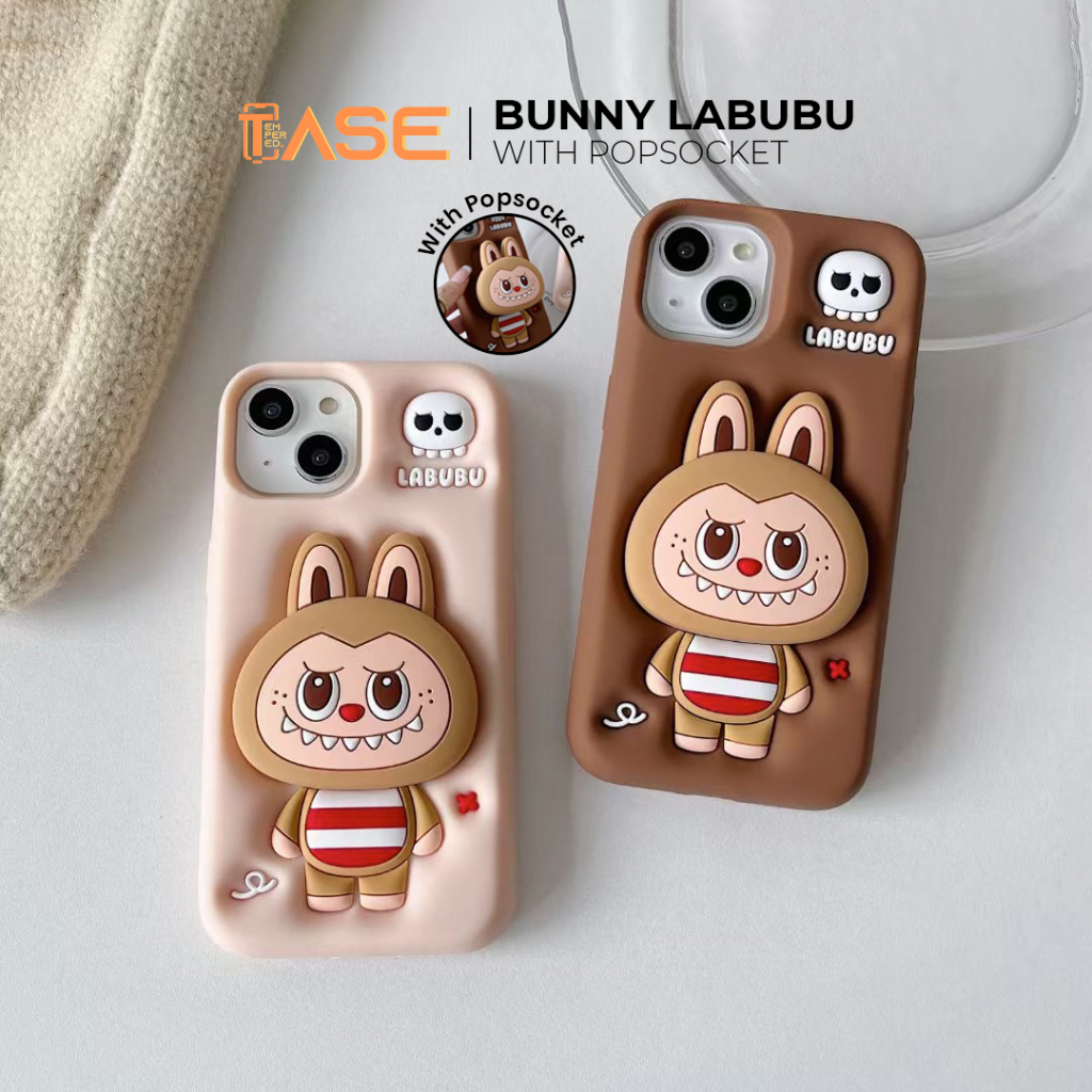 Jual T.C Case Bunny Labubu with Popsocket Compatible for iPhone 11 12 ...
