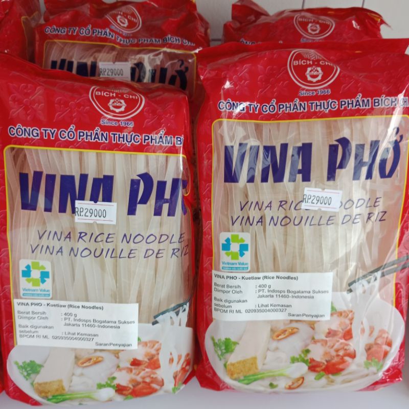 Jual Vina Pho/ Rice noodle/Pho vietnam 400gram | Shopee Indonesia
