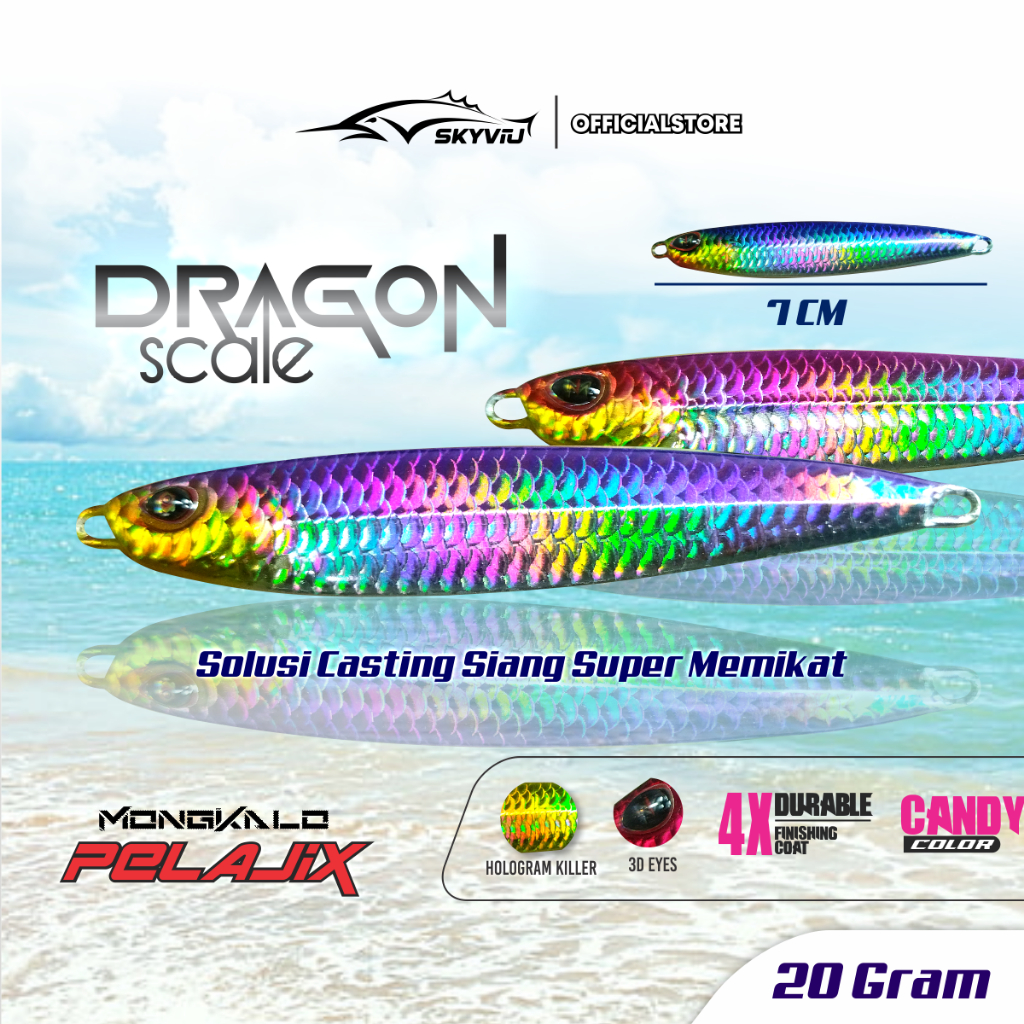 Jual Metal Jig 20 Gram Casting Mongkalo PELAJIX Umpan UL Pinggiran Shore Jig Micro Jig 20g ...