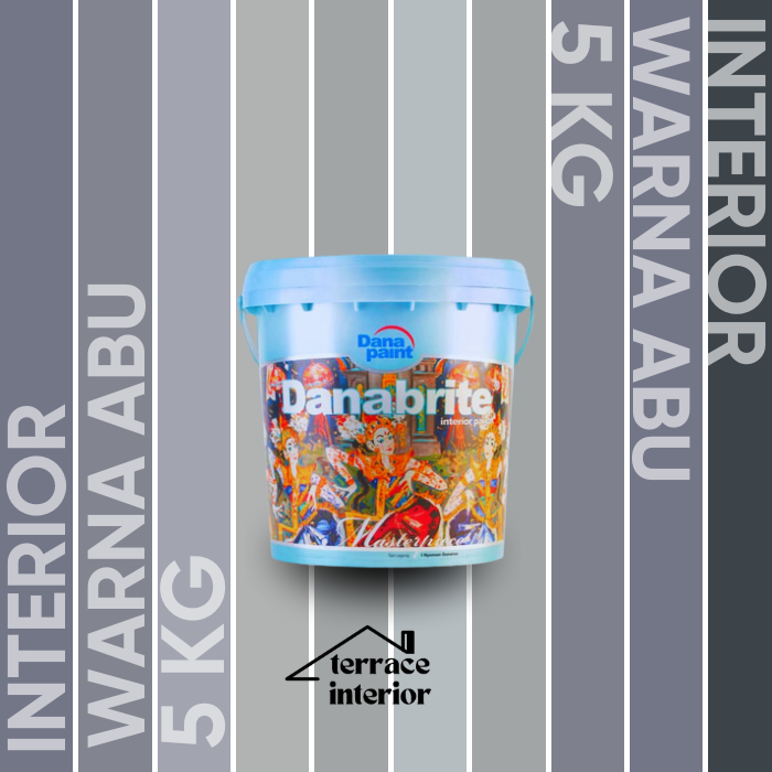 Jual Cat Tembok Interior Danapaint Danabrite Warna Abu 5 Kg | Shopee ...