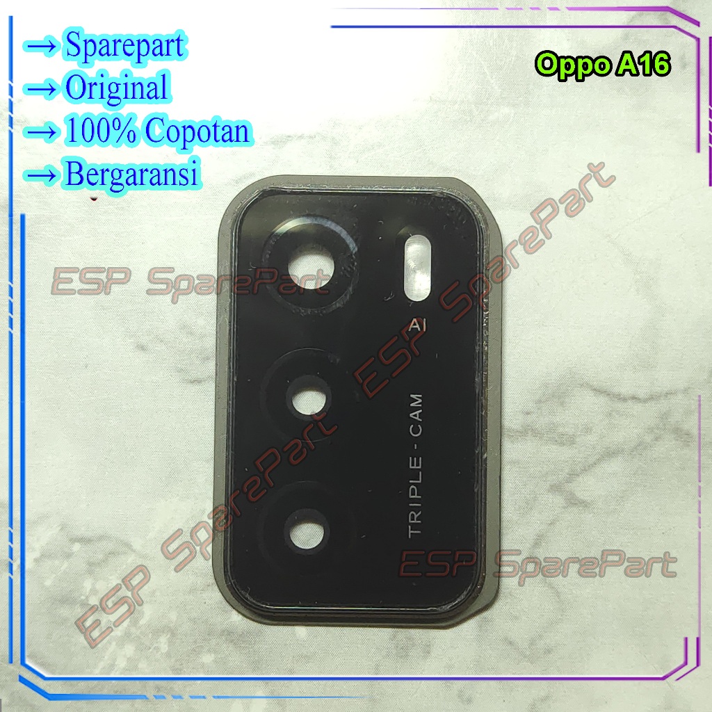 Jual Ring Frame Oppo A16 Lensa Kaca Kamera Belakang Copotan | Shopee ...