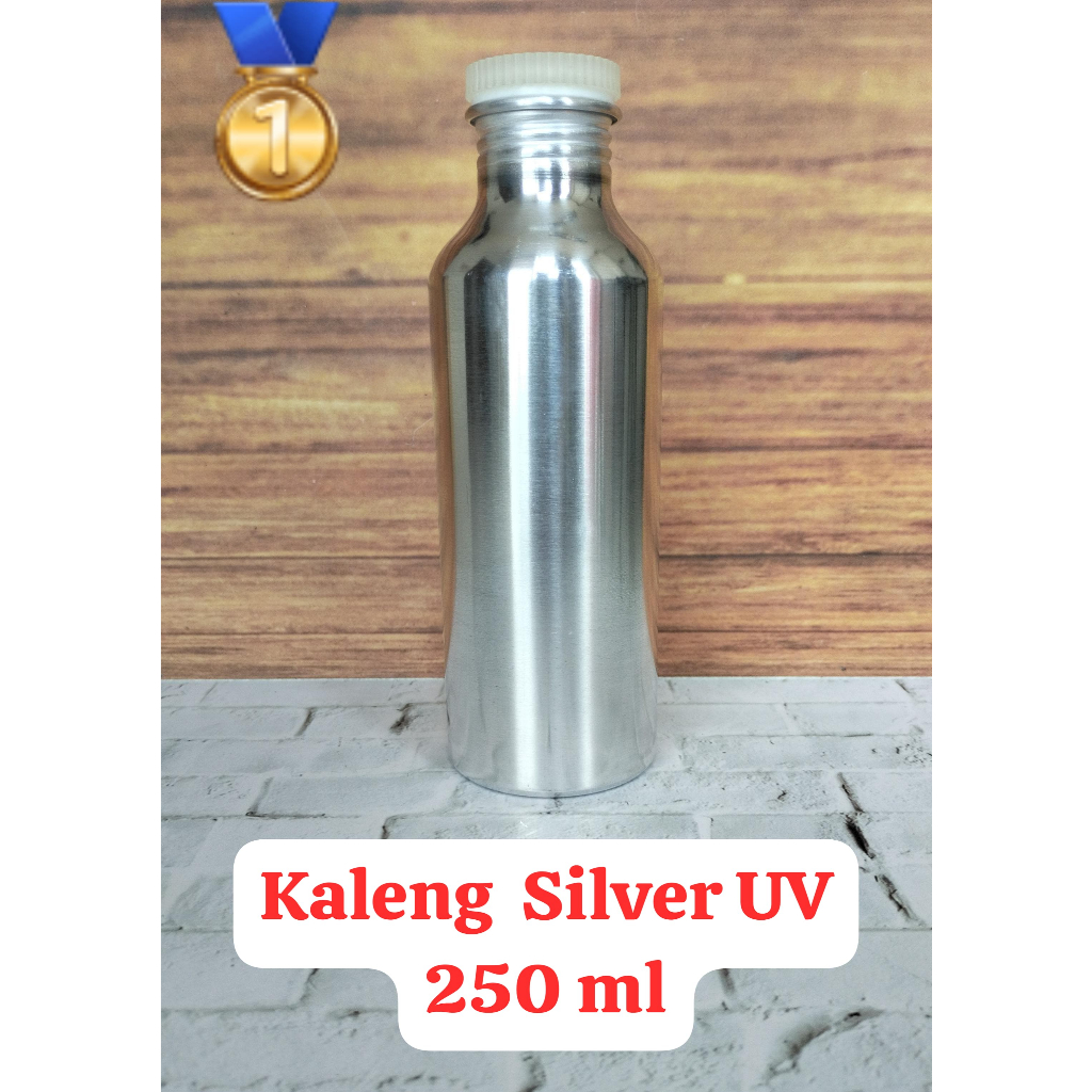 Jual KALENG ALUMUNIUM SILVER ((UV)) 250 ML HARGA PER BIJI / 1PCS MASIH BARU BUKAN BEKAS | Shopee ...