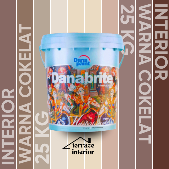 Jual Cat Tembok Interior Danapaint Danabrite Warna Cokelat 25 Kg ...
