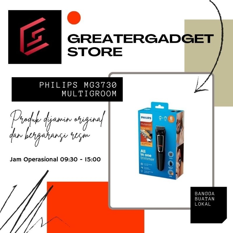 Jual Philips MG3730 Multigroom GARANSI RESMI | Shopee Indonesia