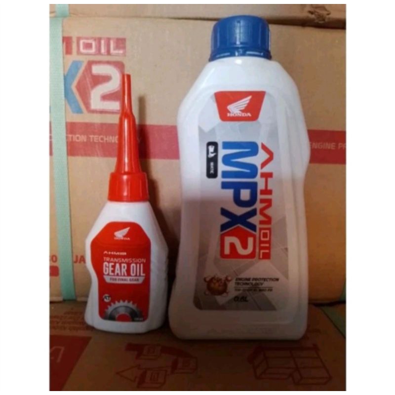 Jual PAKET OLI MPX2 0,8L DAN AHM GEAR OIL 120ML | Shopee Indonesia