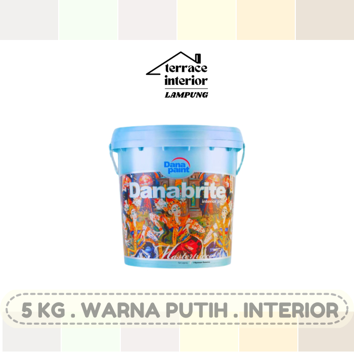 Jual Cat Tembok Interior Danapaint Danabrite Warna Putih 5 Kg | Shopee ...
