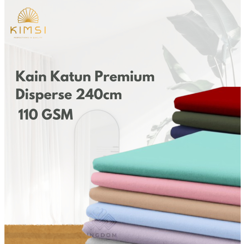 Jual Kain Meteran Bahan Katun Micro/Disperse Premium Polos | Shopee ...