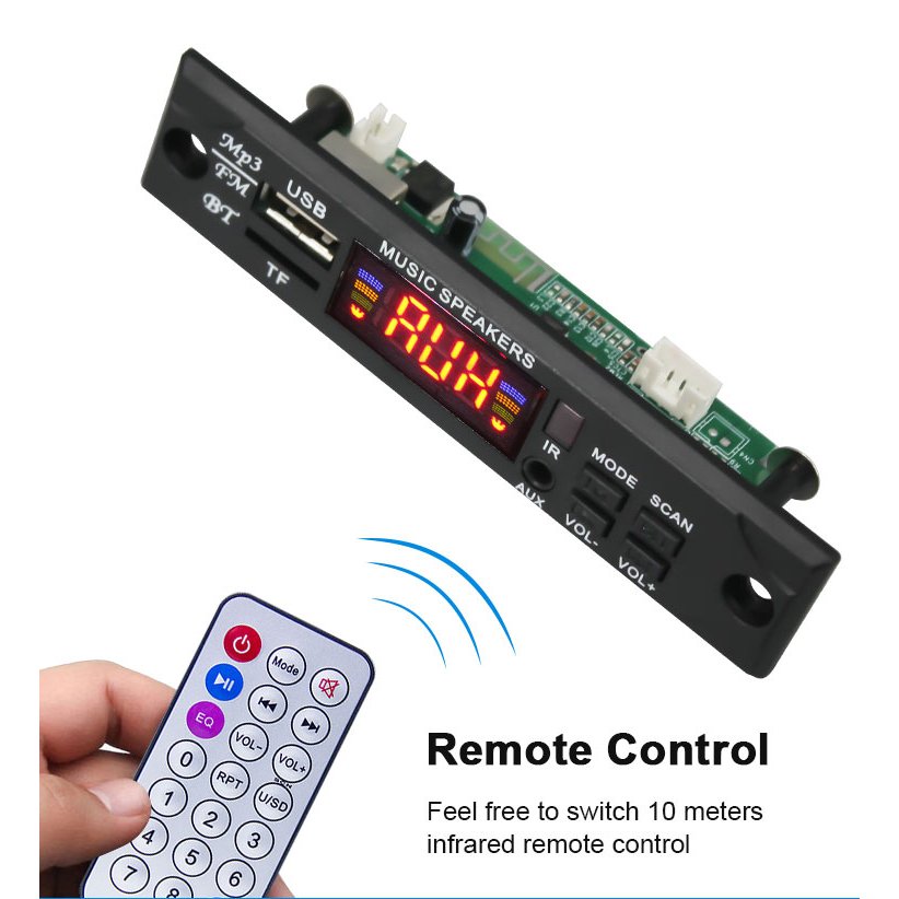 Jual Kit Modul MP3 12V 032BT Music Player Bluethooth Vire | Shopee ...