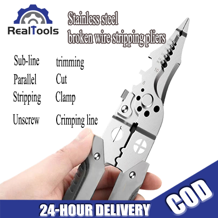 Jual RealTools Tang Dekrustasi Kabel Pengupas Kawat Multi 21 in 1 Alat Tang Perbaikan Kawat ...