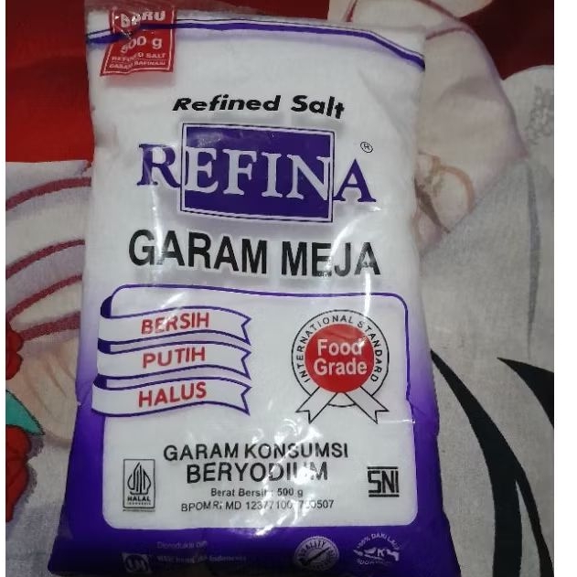 Jual GARAM REFINA 500 G/GARAM MEJA 1 PCS | Shopee Indonesia