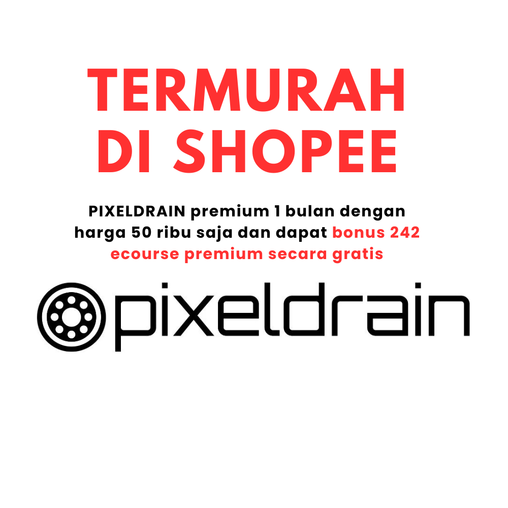 Jual akun pixeldrain premium 1 bulan shared download sepuasnya termurah bergaransi 100% | Shopee ...