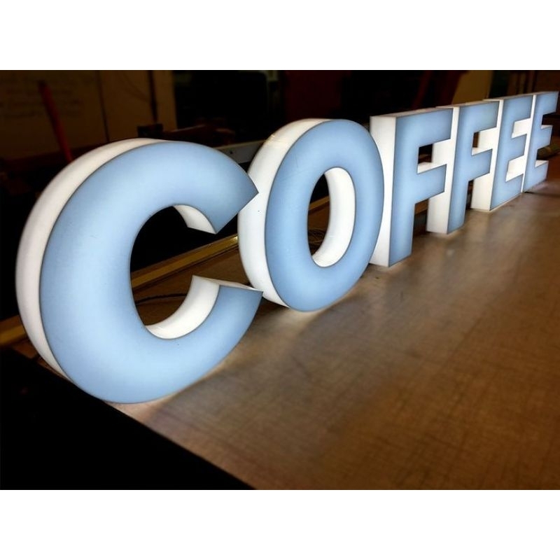 Jual Tulisan Nama Usaha Akrilik Custom Tulisan Huruf Timbul Acrylic 3D ...