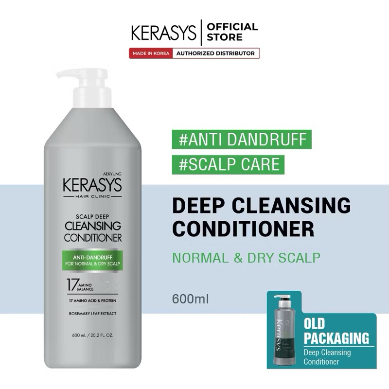 Jual KERASYS Anti Dandruff & Sebum Control Conditioner 600ml WATSONS ...