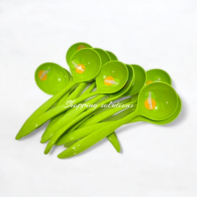 Jual 1 Lusin Sendok Sayur Kecil Plastik Hijau Golden Sunkist SSK 6002 ...