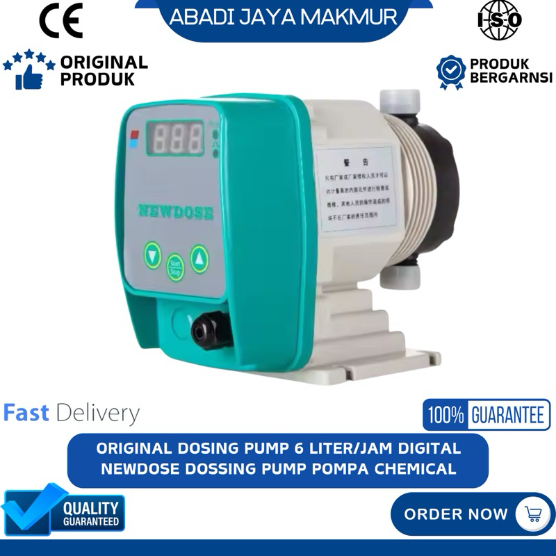 Jual Dosing pump 6 LPH Dosing pump 6 L/H Digital Newdose Dossing Pump 6 L/H | Shopee Indonesia