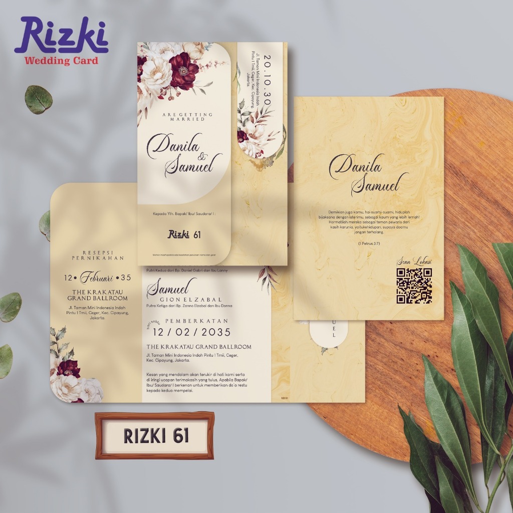 Jual Rizki 61 Blanko Undangan | Undangan Murah | Blangko Undangan | Shopee Indonesia