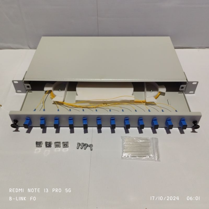 Jual otb 12 core lengkap pigtail adapter sc upc / odf 12 core / otb ...