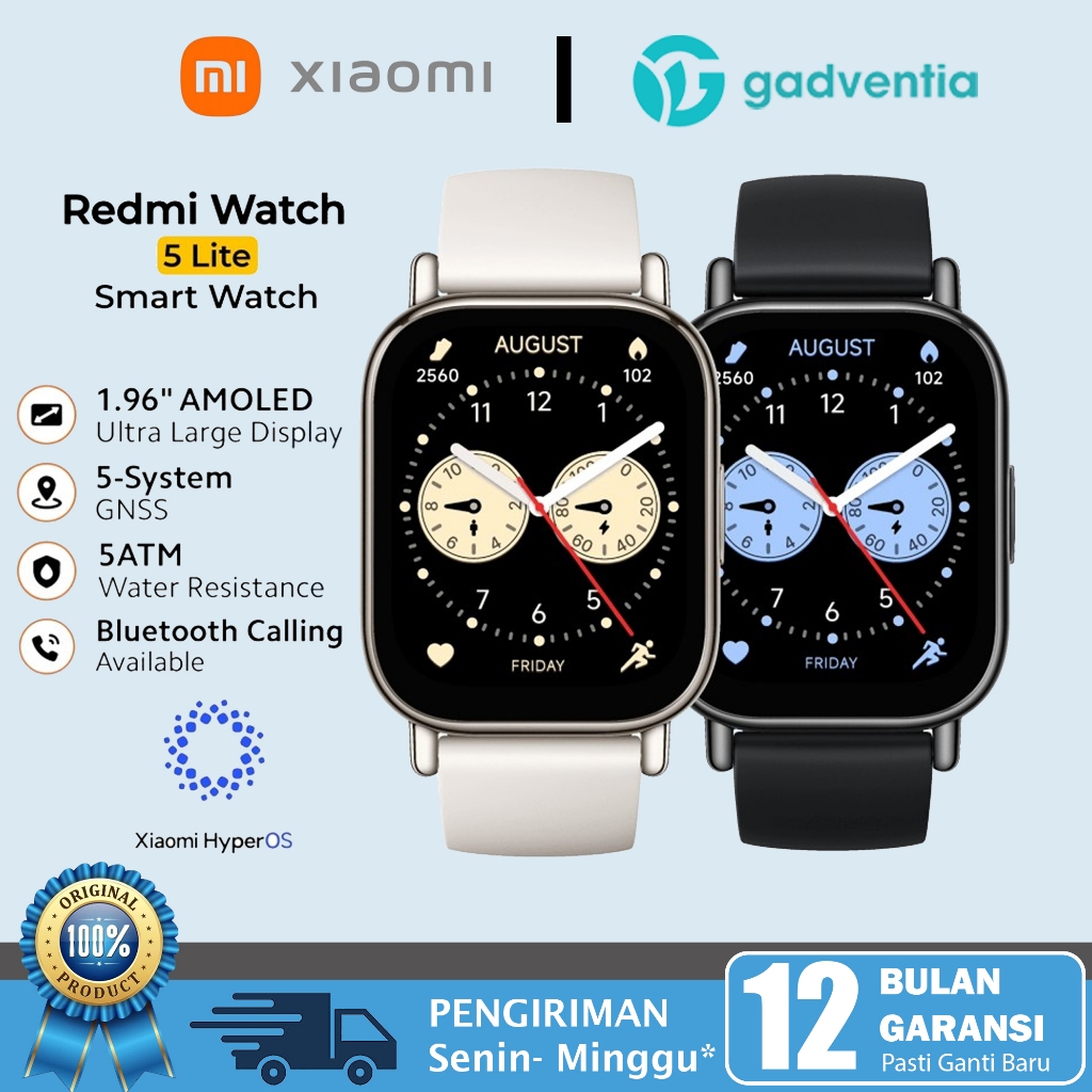 Jual Redmi Watch 5 Active Watch 4 Smartwatch Original Garansi Resmi ...