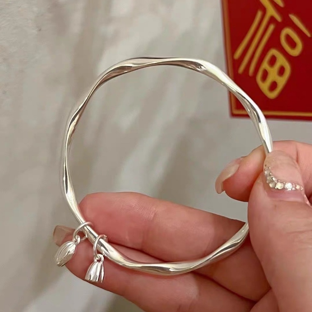 Jual Lotus Gelang Simple Bracelet Silver Flower Bunga Rose Paduan Alloy ...