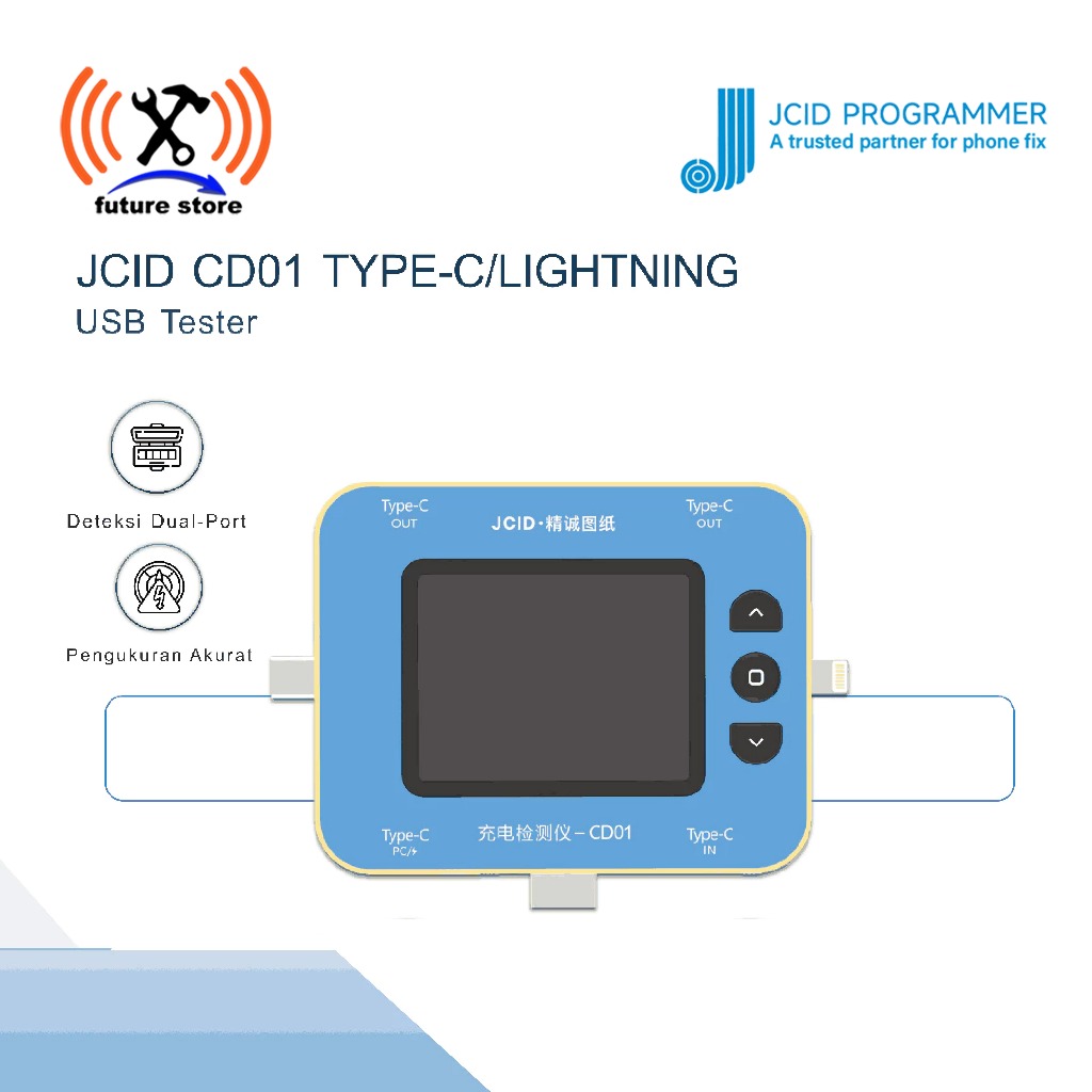 Jual JCID CD01 TYPE-C/LIGHTNING CHARGING DETECTOR ORIGINAL | Shopee ...