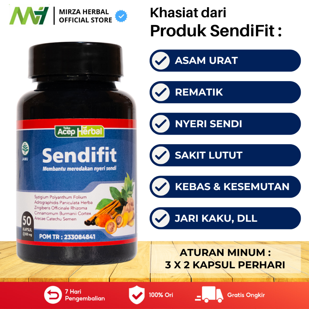 Jual Sendifit Original - Obat Asam Urat Kolesterol Rematik Nyeri Sendi ...