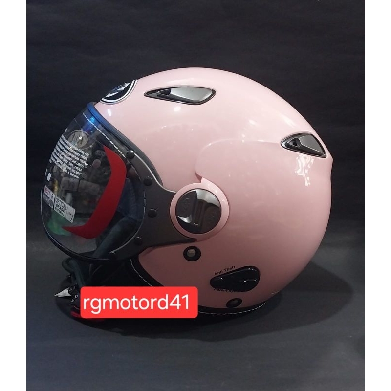 Jual HELM KYT ELSICO SOLID |HELM KYT HALF FACE | Shopee Indonesia