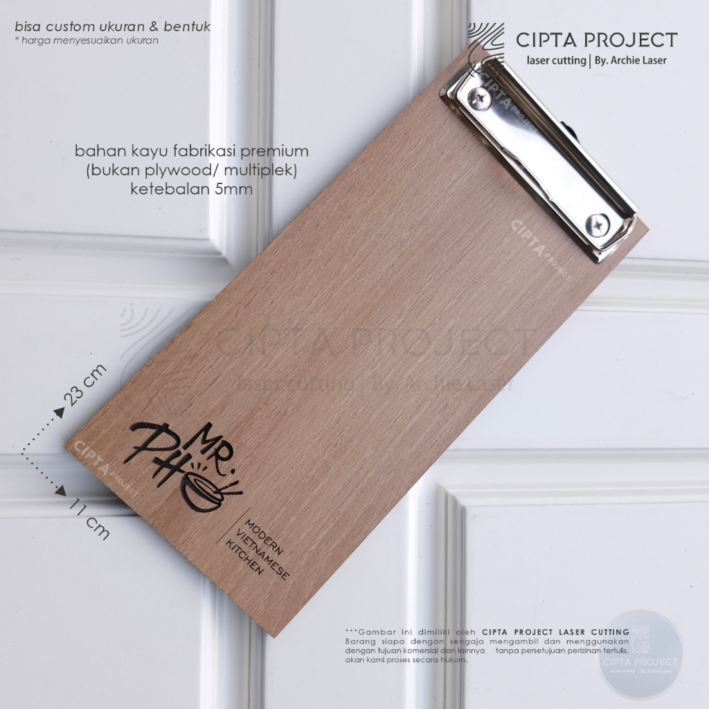 Jual Bill Holder / Papan Nota / Papan Tagihan FREE GRAFIR / Papan Buku ...