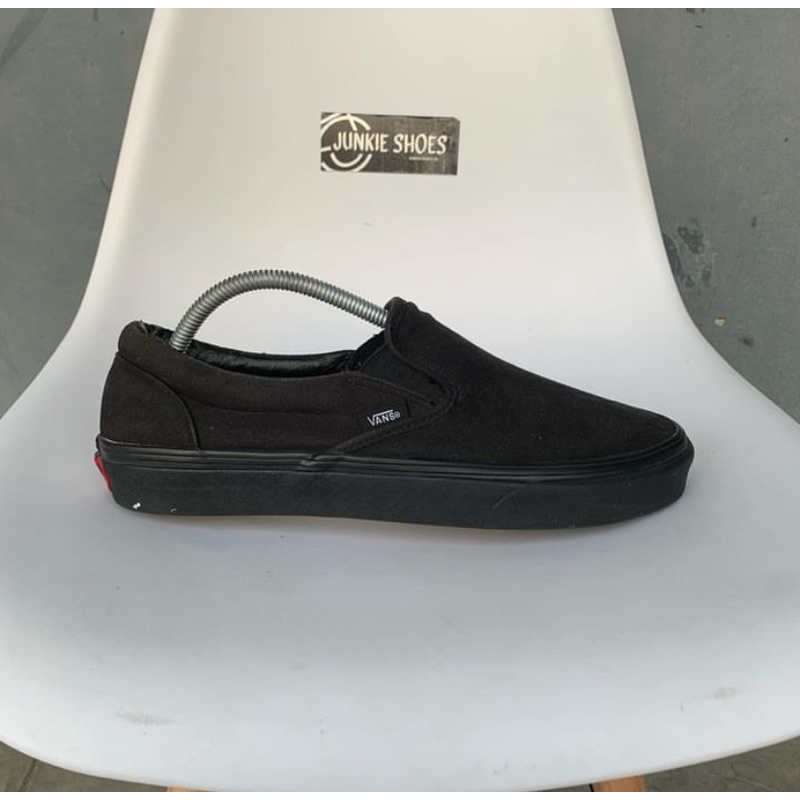 Jual Vans Slip-On Full Black | Shopee Indonesia