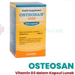 Jual OSTEOSAN 1000 BOTOL, Memebuhi Kebutuhan Vitamin D Dengan Cepat ...