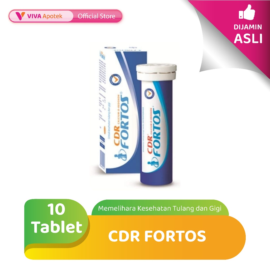Jual CDR Fortos Memelihara Kesehatan Tulang dan Gigi (10 Tablet ...