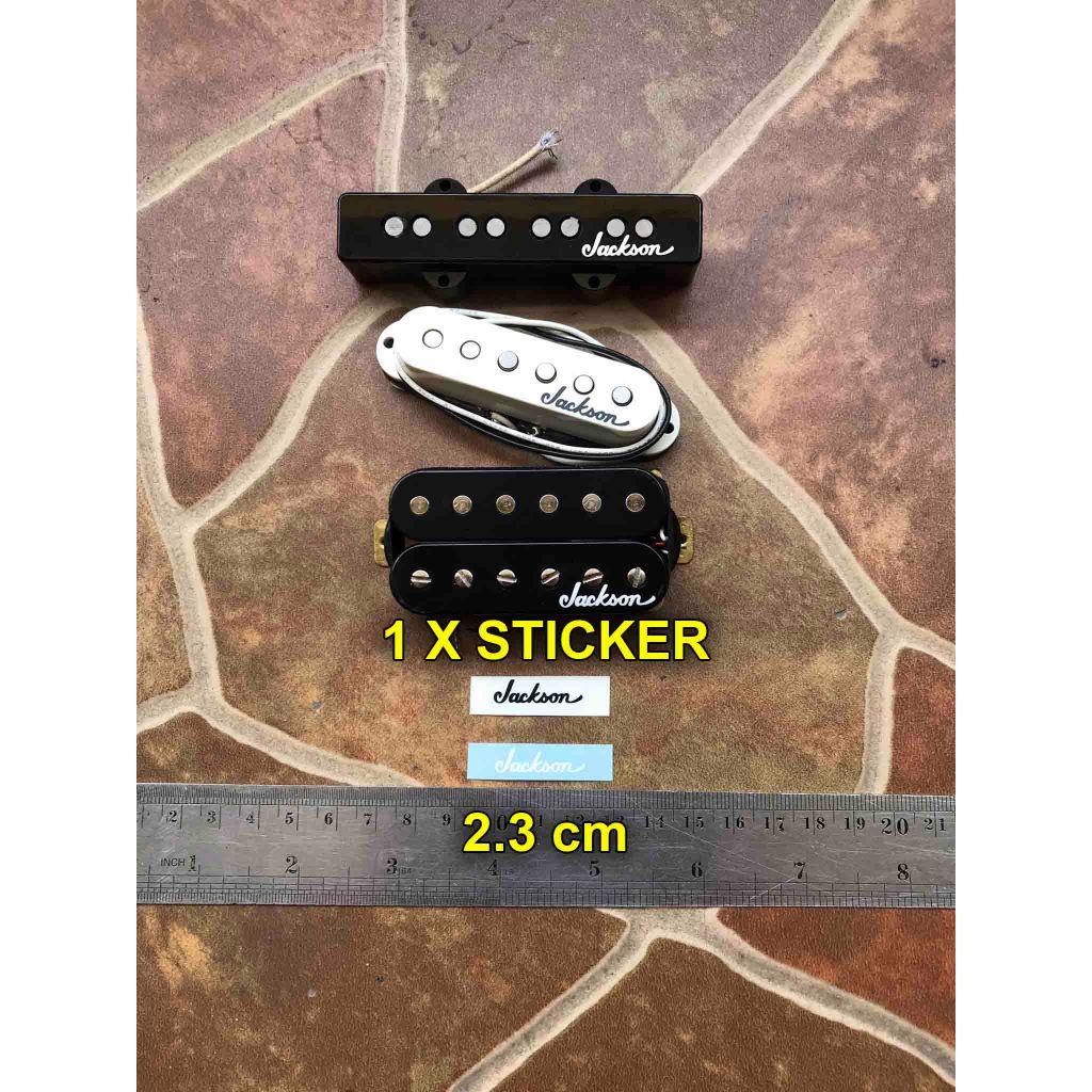 Jual Sticker Jackson Tulisan Tempel Pickup For Humbucker Single Soapbar ...