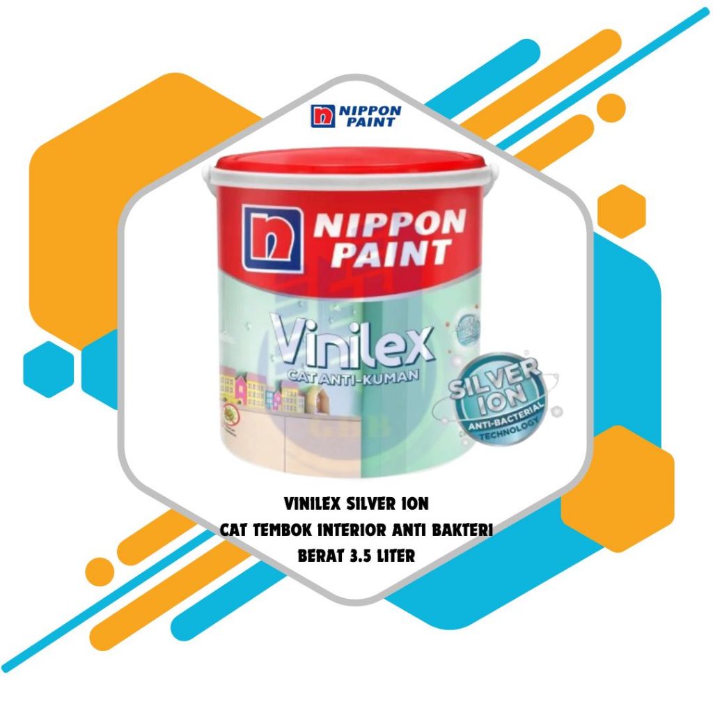 Jual CAT TEMBOK VINILEX SILVER ION 3,5 KG / CUSTOM WARNA | Shopee Indonesia