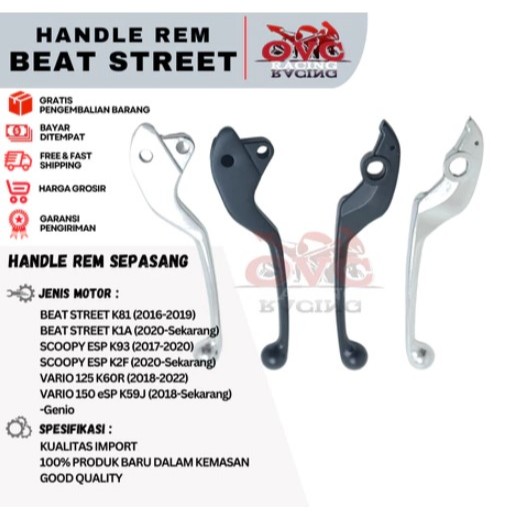 Jual HANDLE REM MOTOR MODEL STANDARD CBS ISS MOTOR VARIO 150 125 NEW ...