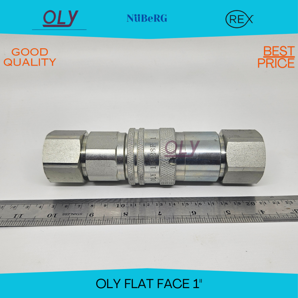 Jual 1" QUICK COUPLER HYDRAULIC FLAT FACE OLY | Shopee Indonesia