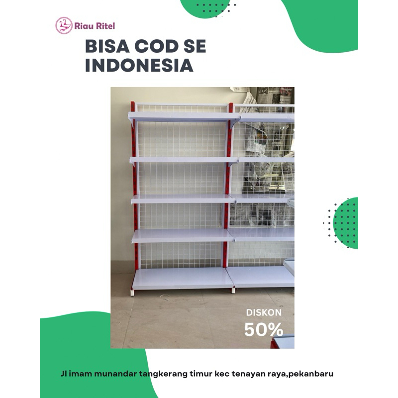 Jual RAK MINIMARKET RAK SINGLE (SATU SISI) | Shopee Indonesia