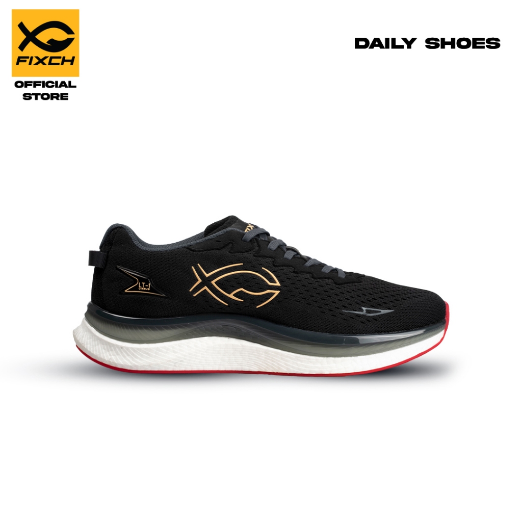 Jual FIXCH - Cirrus Black - Taffy - Red Daily Act Shoes | Shopee Indonesia