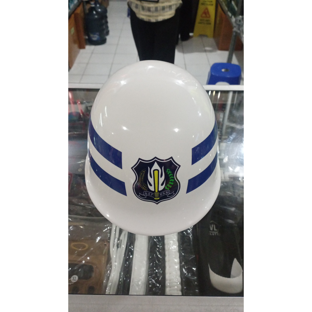 Jual Helm Satpam Logo - Helm Security - Helm PDL | Shopee Indonesia