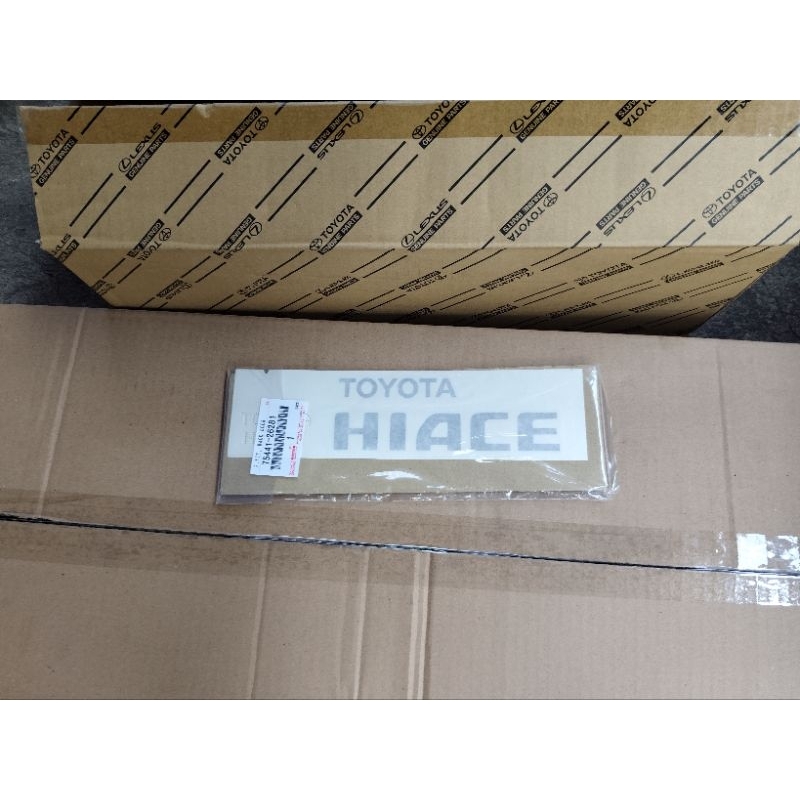 Jual sticker tulisan logo TOYOTA HIACE toyota hiace 2013 2014 2015 2016 ...